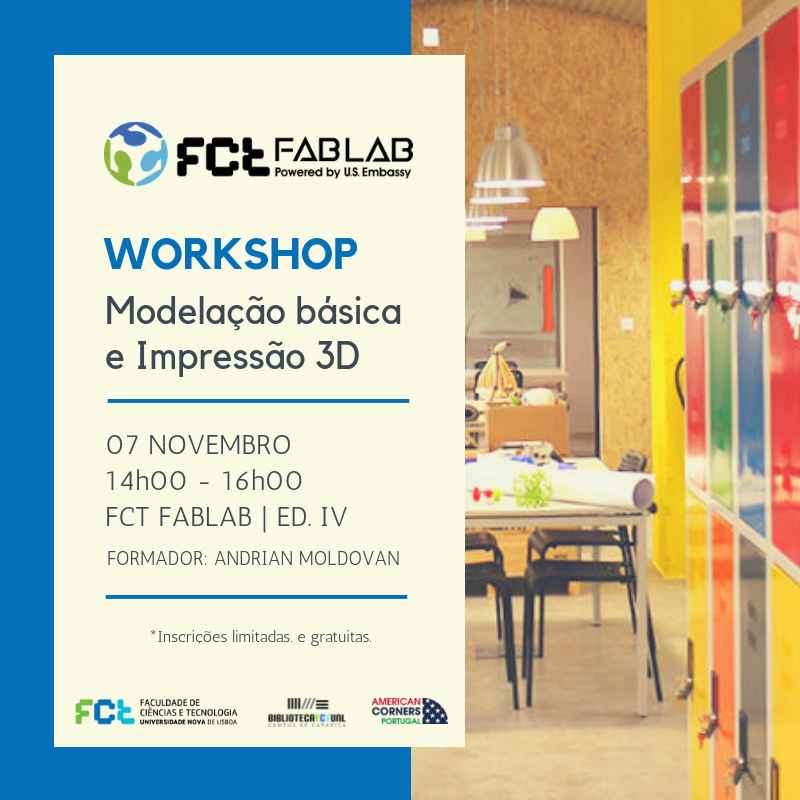 Workshop | Modelação e Impressão 3D | NOVA FCT FabLab