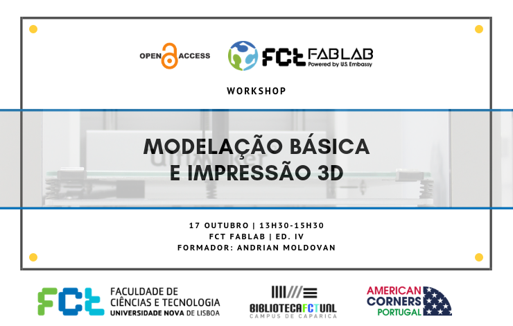 Workshop | Modelação Básica e Impressão 3D | NOVA FCT FabLab